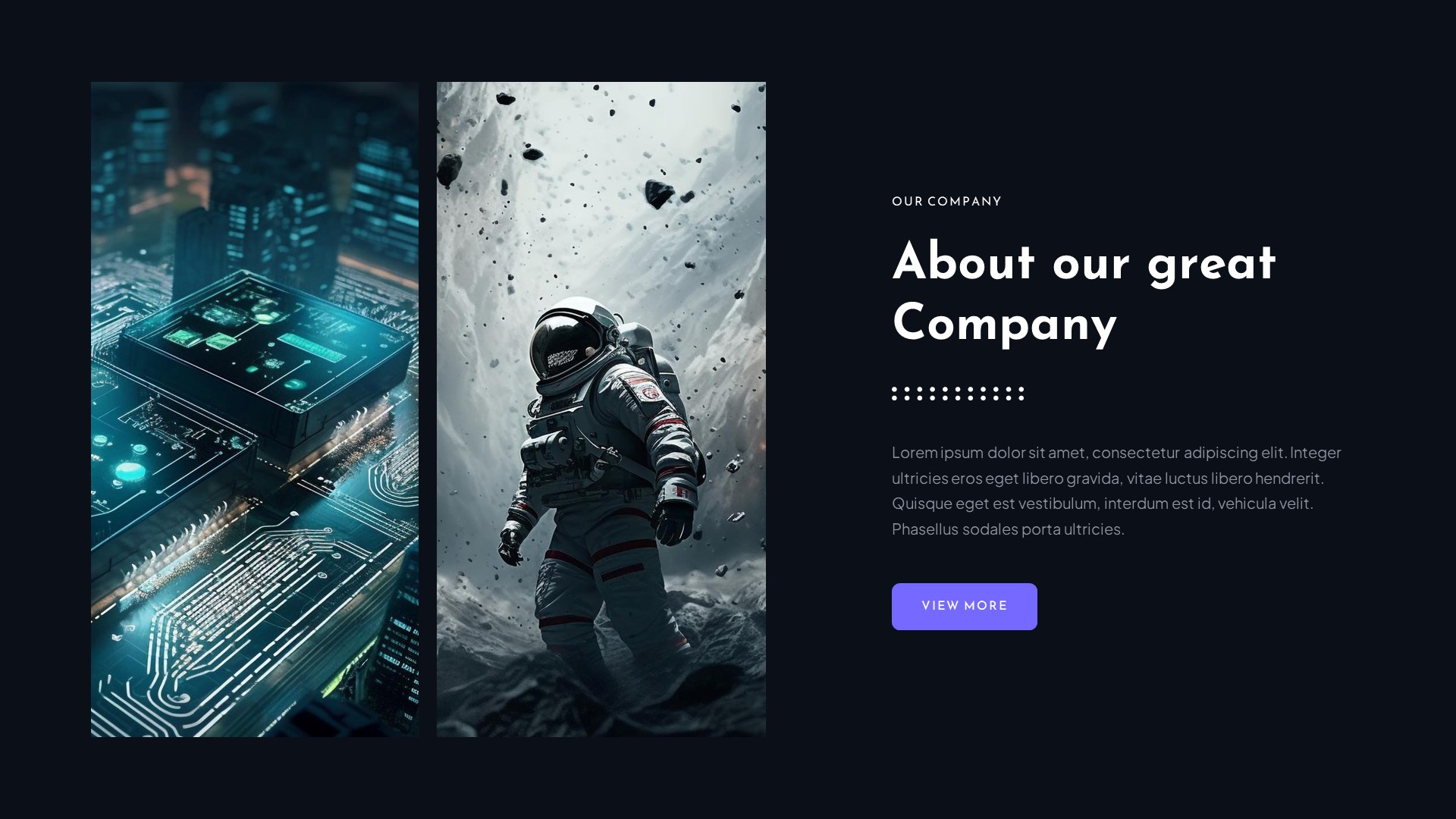 Dark Futuristic Google Slides Presentation Template Presentation